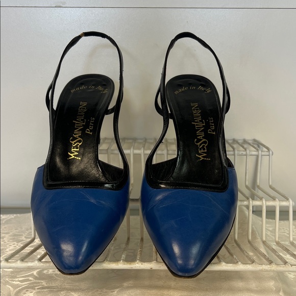 Yves Saint Laurent | Shoes | Yves Saint Laurent Royal Blue Slingback ...